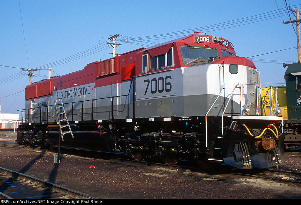 EMDX 7006, EMD SD70M, NEW at the Proviso Diesel Shop